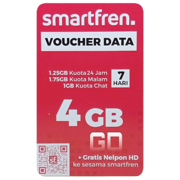 Gudang Data Store – Jual Voucher SmartFren 4GB 7Hari